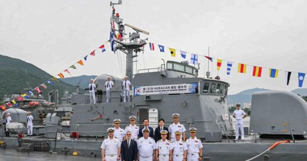 Uruguay takes delivery of South Korean-built patrol boat — MercoPress
