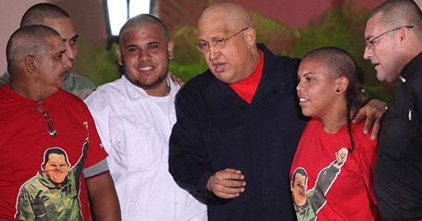Chavez supporters shave their heads in solidarity with the Venezuelan ...