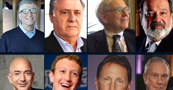 Eight of the richest people on earth own as much combined wealth as ...