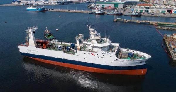 Galician shipyard launches new trawler for the Falklands' fisheries ...