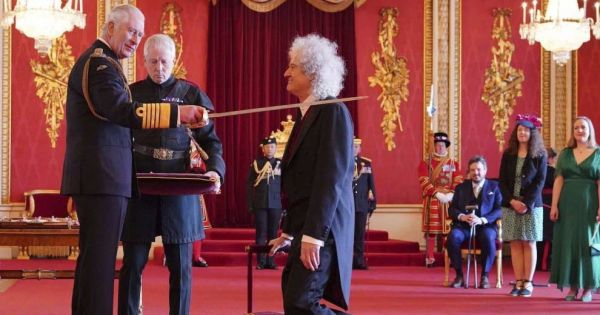 Queen's Brian May knighted by King Charles III — MercoPress