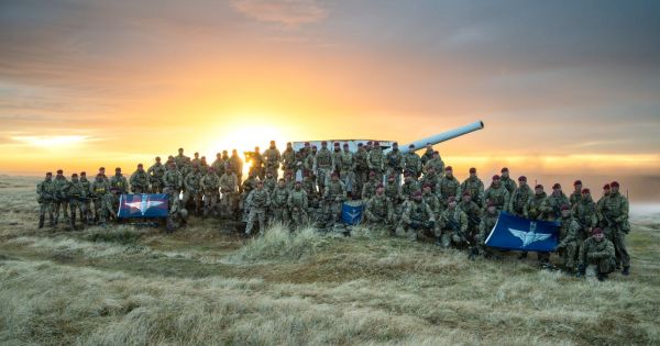 Falklands: major tri service drill simulating the recapture of invaded ...