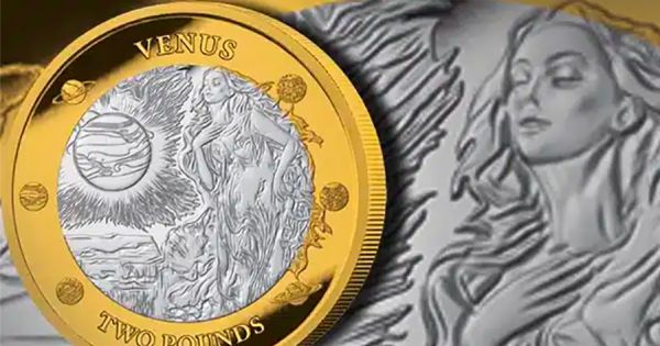 British Antarctic Territory £2 coin dedicated to the Venus Glider ...